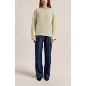 LA LIGNE Calvin Cotton Sweater - Celadon