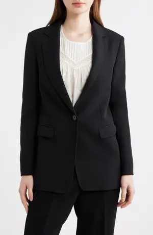 Hugo Boss Jabla One-button Crepe Blazer