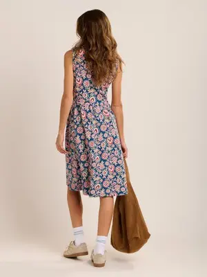 BRAKEBURN Mary Bloom Fit-and-flare Dress