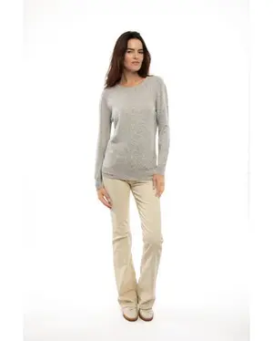 MONTICELLI CASHMERE Pure Cashmere Crewneck Sweater