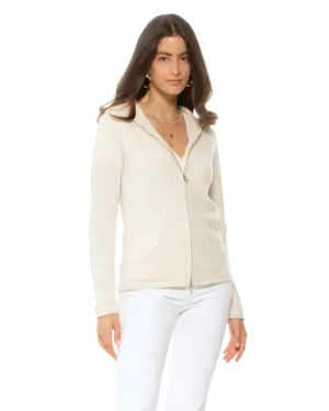 MONTICELLI CASHMERE Pure Cashmere Double Zip Hoodie - Camel