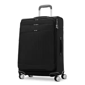 SAMSONITE Silhouette 18 Softside Expandable Checked Spinner Luggage - Black