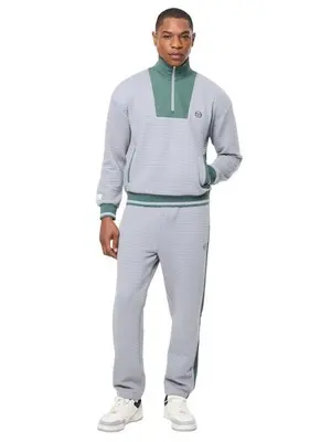 SERGIO TACCHINI Netto Quarter Zip Pullover - Sleet