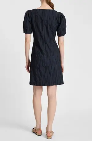 Santorelli Bianca Shift Mini Dress