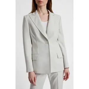 Santorelli Jess Crepe Single-button Blazer