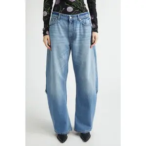 Stella McCartney Deconstructed Curved Barrel Leg Jeans