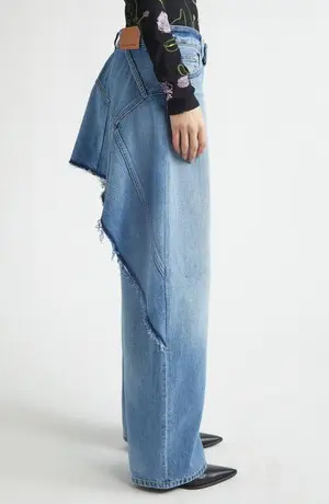 Stella McCartney Deconstructed Curved Barrel Leg Jeans