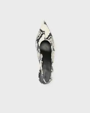 Khaite Bella Pump 55 Slingback Heels - Snake
