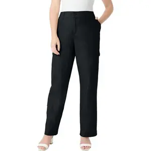 ROAMAN'S Convertible Cargo Pants With Side Pockets - Black
