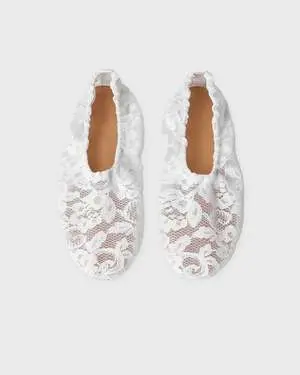 ODISSI Aicha Ballet Flats - White