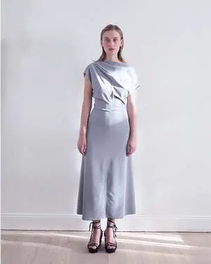 LEONÍ Floyd Draped Waist Dress