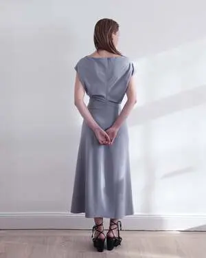 LEONÍ Floyd Draped Waist Dress