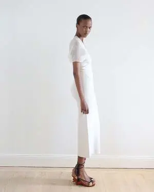 LEONÍ Indira Silk-georgette Dress