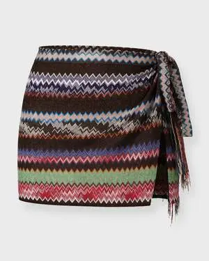 Missoni Zigzag Lurex Mini Skirt