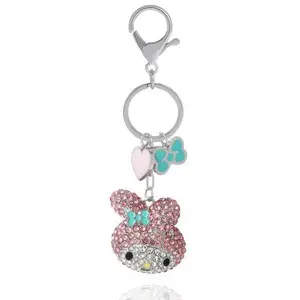 HELLO KITTY My Melody Bag Charm Keychain - Pink/multi