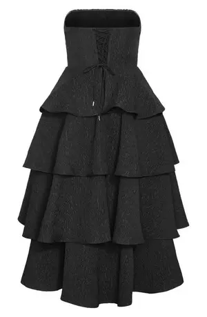 City Chic Ruffle Sleeveless Maxi Dress