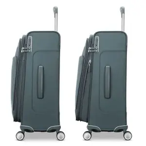 SAMSONITE Silhouette 18 Softside Expandable Checked Spinner Luggage - Black