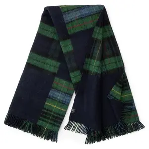 PRINCE OF SCOTS Highland Tweeds Double Cloth Reversible Throw - Classic Patchwork