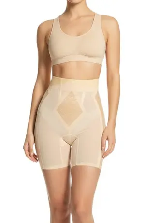 RAGO Firm Control High Waist No Top Roll Girdle - Beige