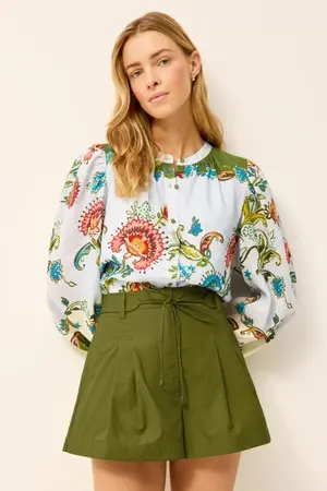 Marie Oliver Gathered Blouses