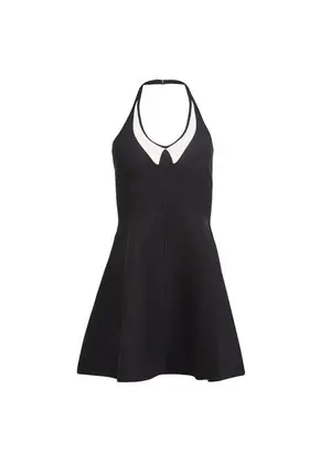 FLEUR DU MAL Collier Flared Corset Dress - Black