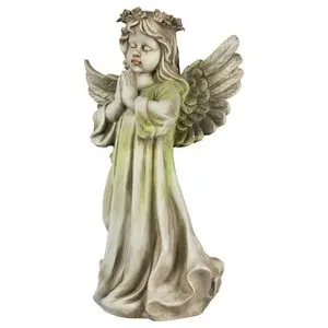NORTHLIGHT 27" Praying Angel Standing Outdoor Garden Statue