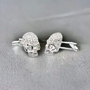 PRINCE OF SCOTS Crystal Skull Cufflinks