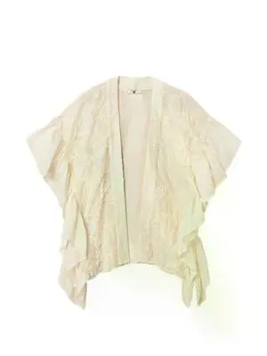 TWINSET Floral Ruffled Cape