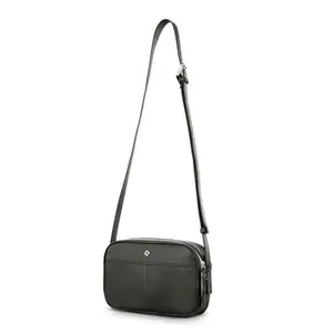 SAMSONITE Leather Crossbody Bag - Olive
