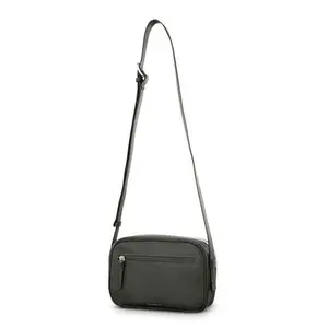 SAMSONITE Leather Crossbody Bag - Olive