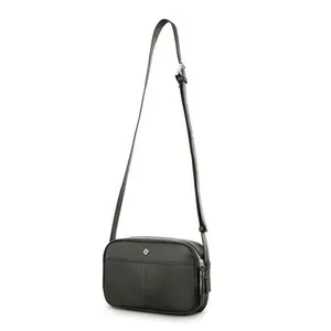 SAMSONITE Leather Crossbody Bag - Olive