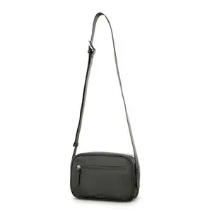 SAMSONITE Leather Crossbody Bag - Olive
