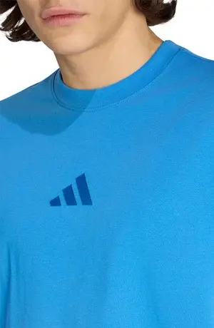Adidas All Szn Loose Fit Cotton T-shirt - Ray Blue