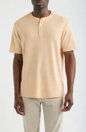 Tommy Bahama Lido Sands Short-sleeve Henley - Nectarine