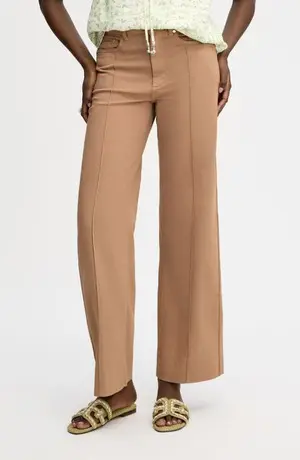 Sam Edelman Pintuck Wide Leg Trouser Jeans - Dune