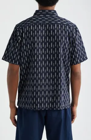 SERVICE WORKS Ikat Short Sleeve Button-up Shirt