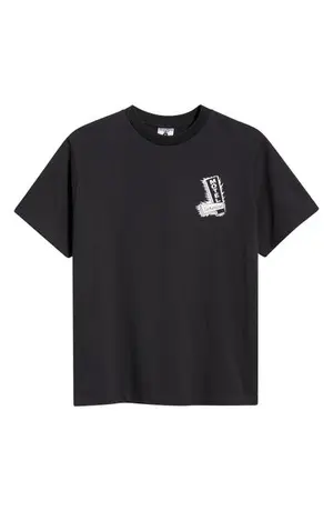 SERVICE WORKS Motel Organic Cotton Graphic T-shirt - Black