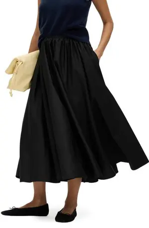 M&s Flowy Taffeta Skirt