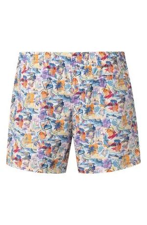 Eton Printed Swim Trunks