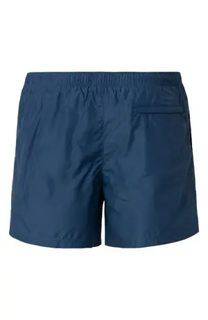 Eton Solid Swim Trunks - Dark Blue