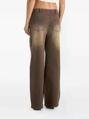Manière De Voir Maniere De Voir Faye Wide Leg Jeans With Tie Waist - Brown