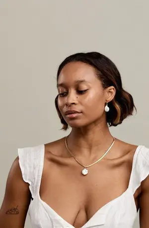 SET & STONES Gracie Freshwater Pearl Drop Earrings