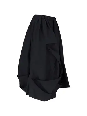 CDGCDG Gathered Midi Skirt