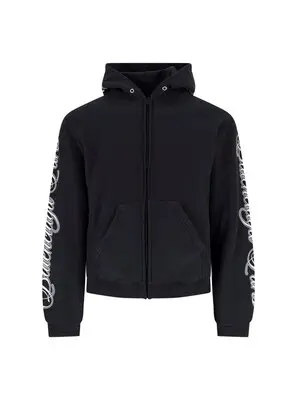 Balenciaga Cursive Zip Hoodie