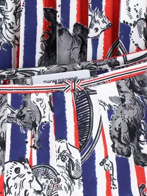 Thom Browne Maxi Pleated "hector" Skirt