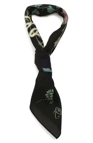 ALLSAINTS Fleur De Lis Embroidered Bandana