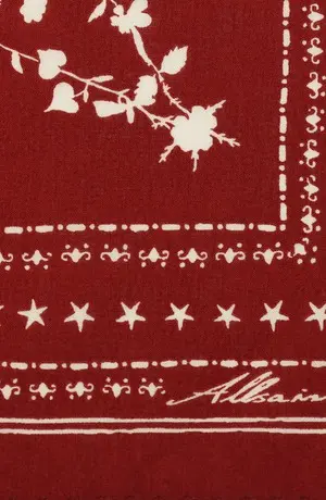 ALLSAINTS Fleur De Lis Bandana - Raspberry
