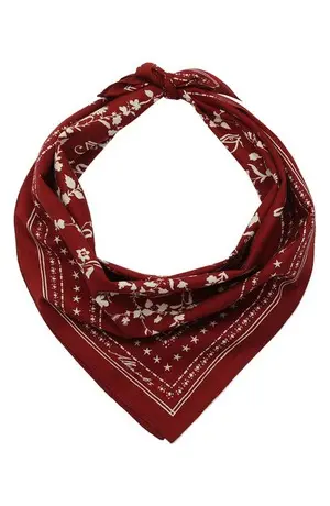 ALLSAINTS Fleur De Lis Bandana - Raspberry