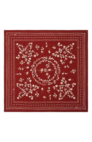 ALLSAINTS Fleur De Lis Bandana - Raspberry