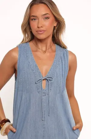 PETAL & PUP Sleeveless Cotton Romper